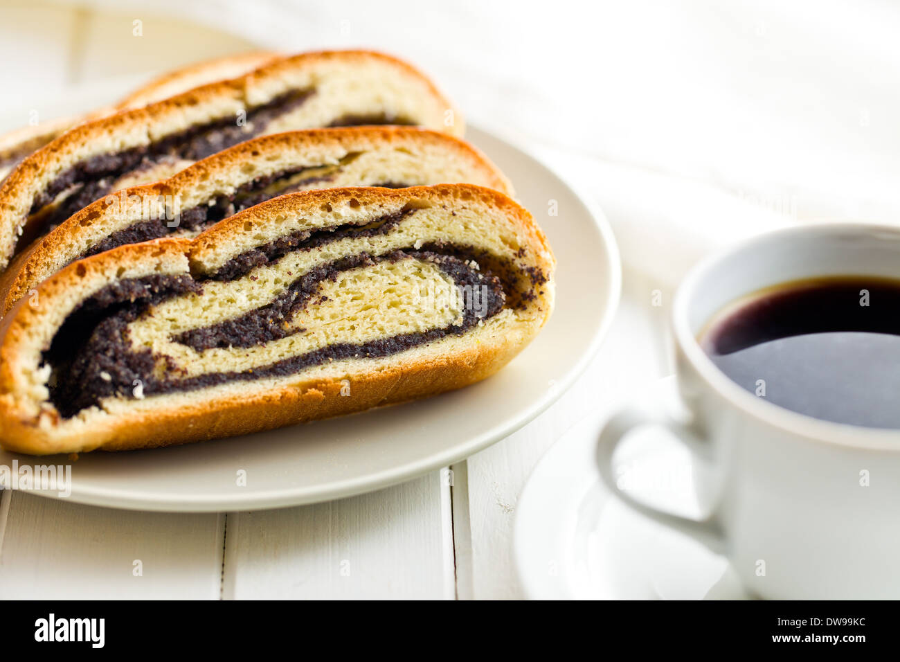 Piece poppy seed roll hi-res stock photography and images - Alamy
