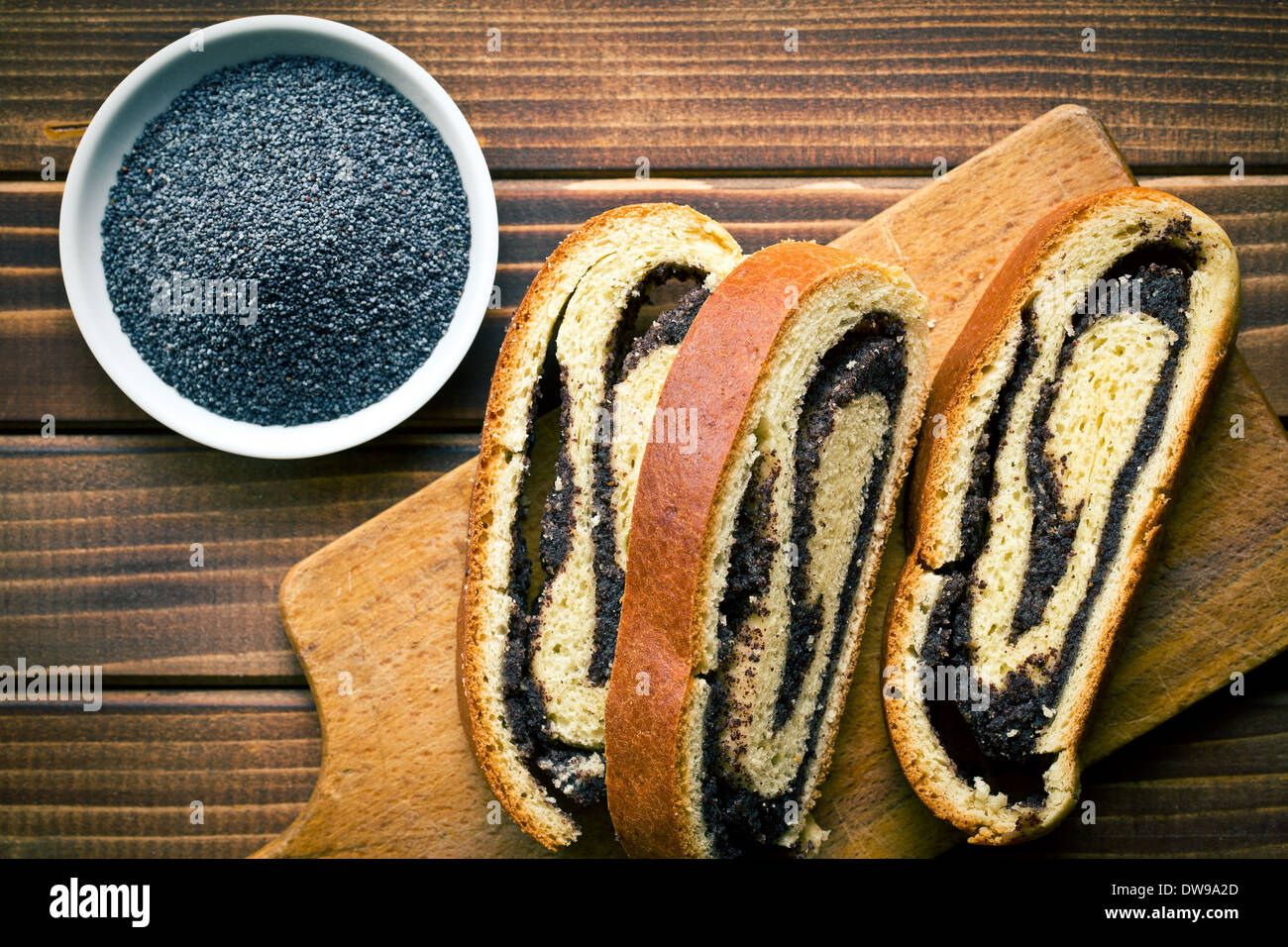 Piece poppy seed roll hi-res stock photography and images - Alamy
