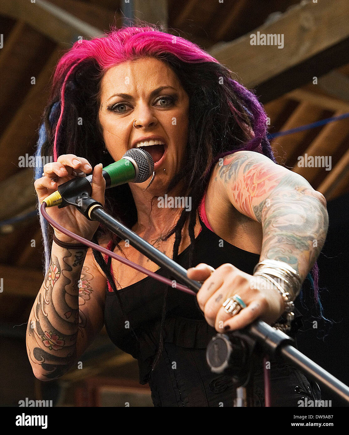 Singer songwriter vertical singing hi-res stock photography and images ...