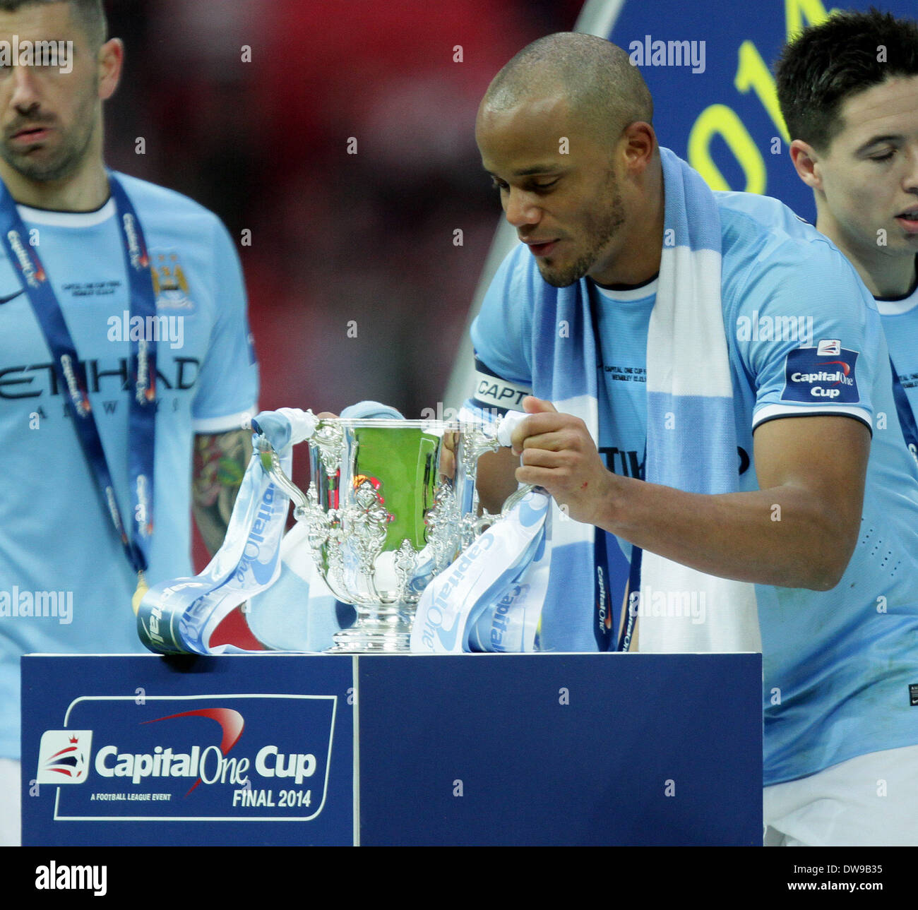 Vincent kompany trophy manchester city hi-res stock photography and ...