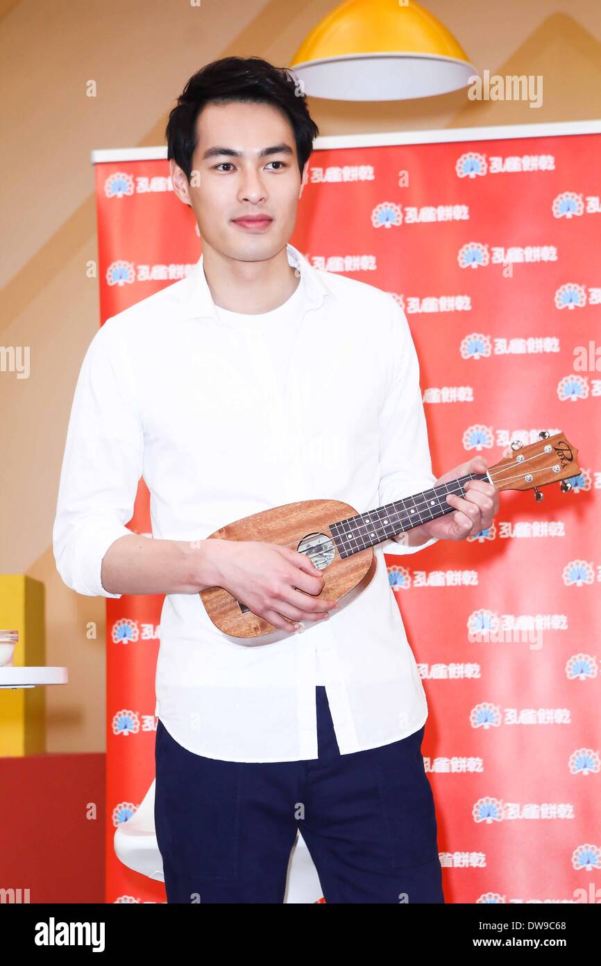 Taipei, China. 3rd Mar, 2014. Actor Tony Yang shoots commercial ad in ...