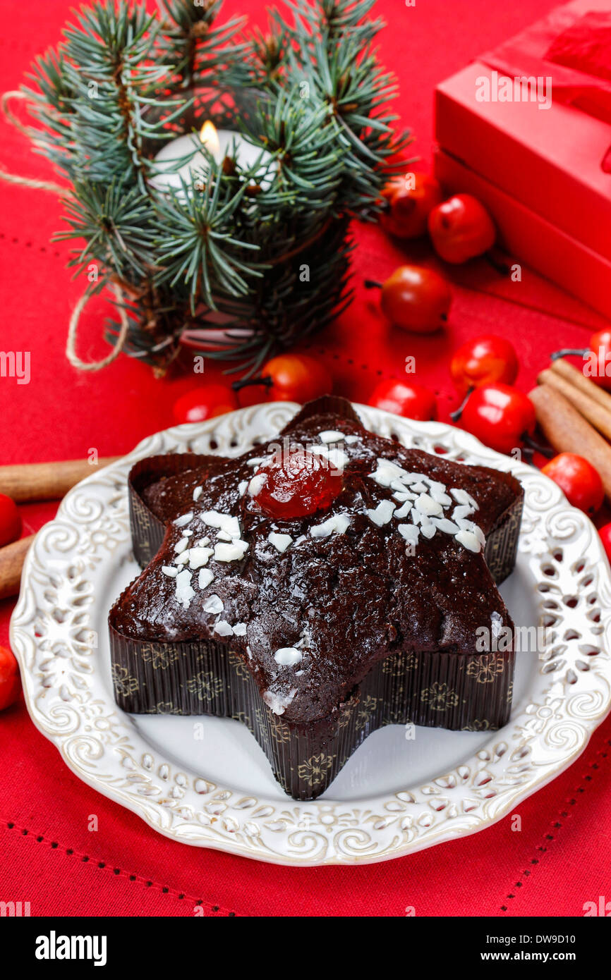 Star Shaped Chocolate Cake Stock Photo - Alamy