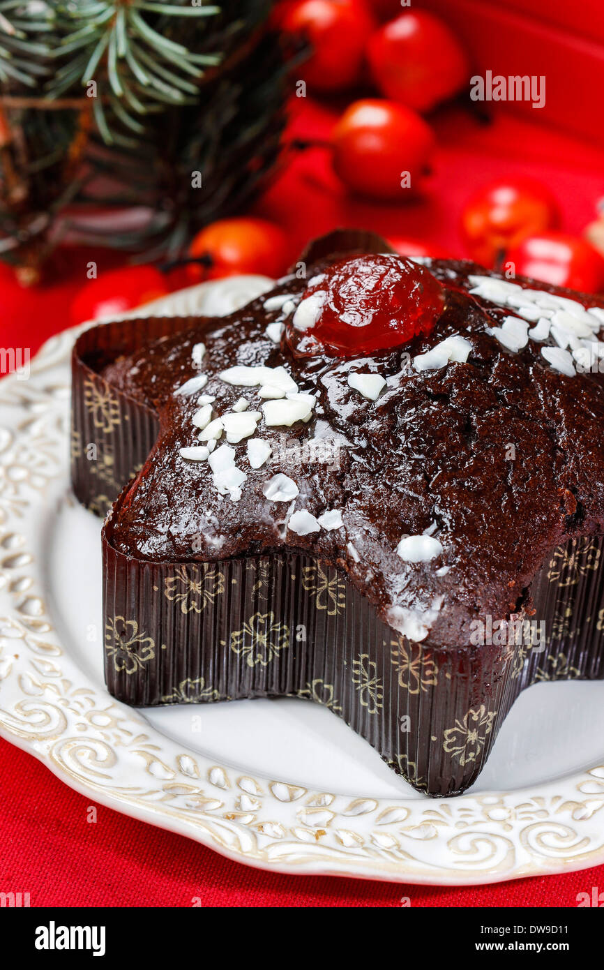 Star Shaped Chocolate Cake Stock Photo - Alamy