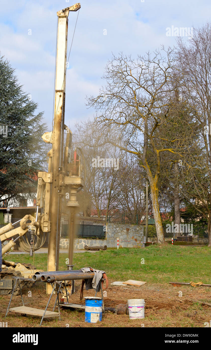 Drilling equipment for geotechnical engineering purpose Stock Photo - Alamy