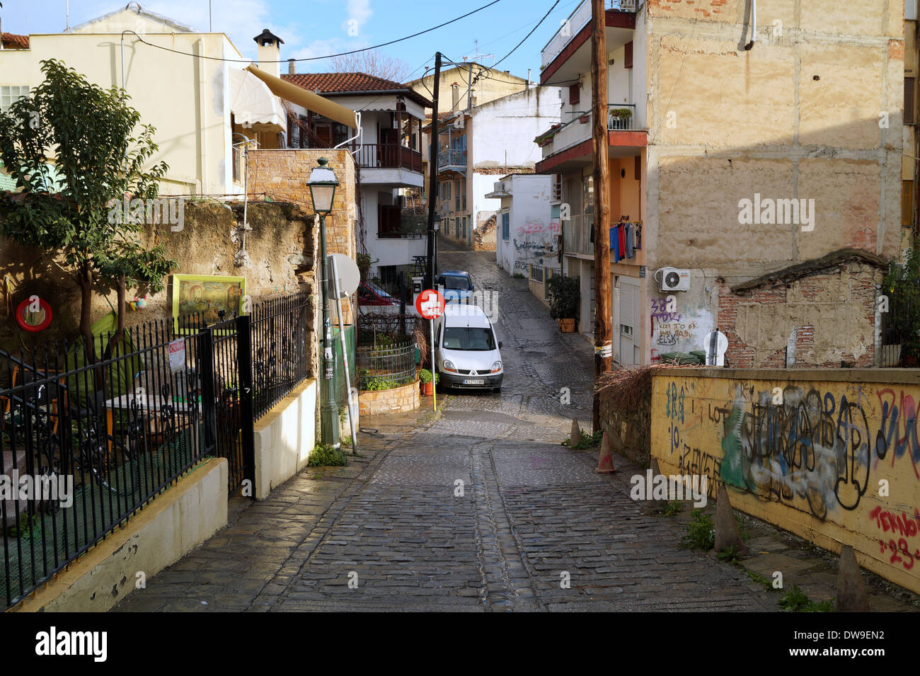 Upper Town Thessaloniki, Greece Stock Photo - Alamy