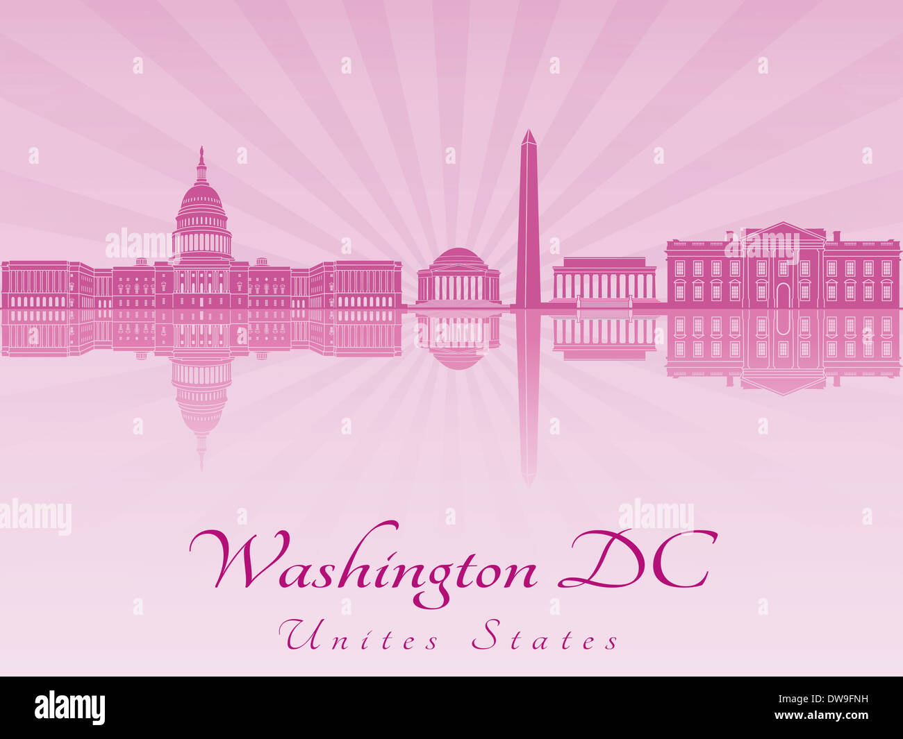 Washington dc skyline vector silhouette hi-res stock photography and ...