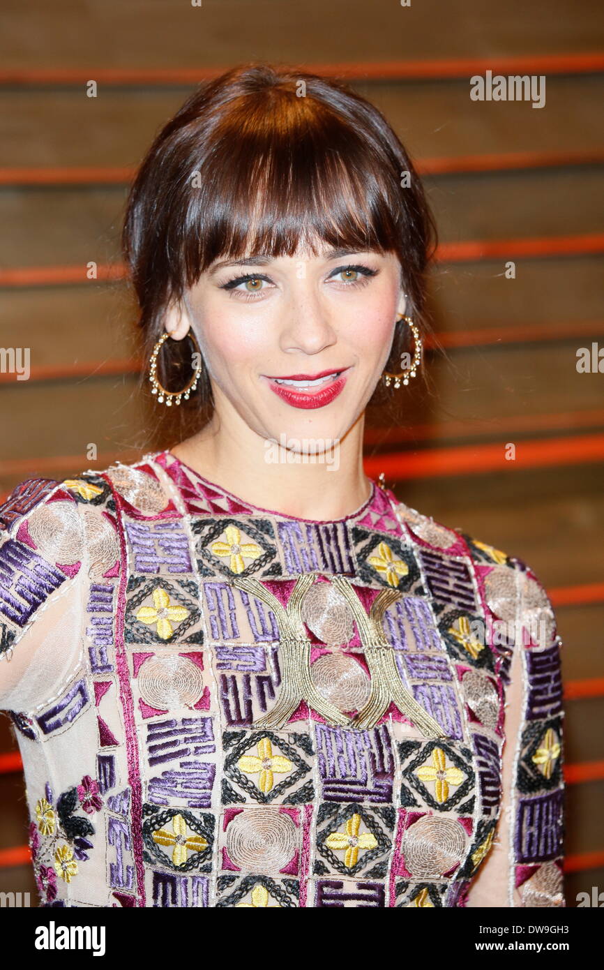 West Hollywood, Los Angeles, USA. 02nd Mar, 2014. Rashida Jones arrives ...