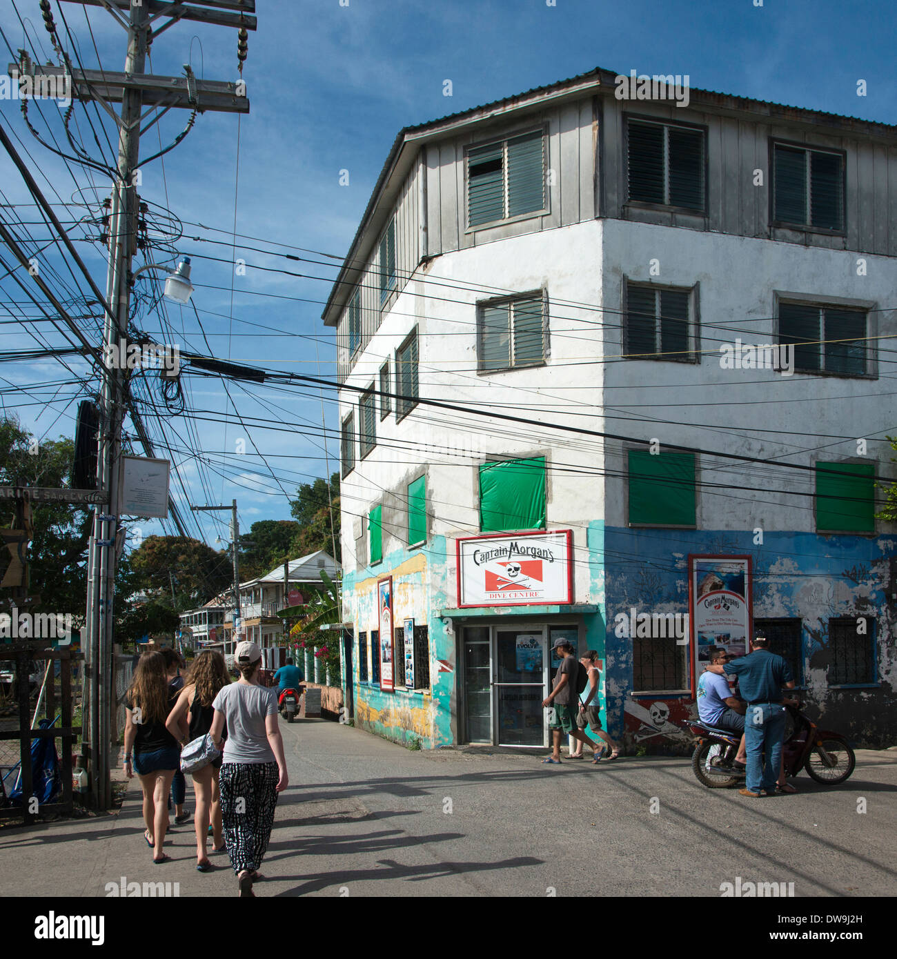 Town in utila hi-res stock photography and images - Alamy