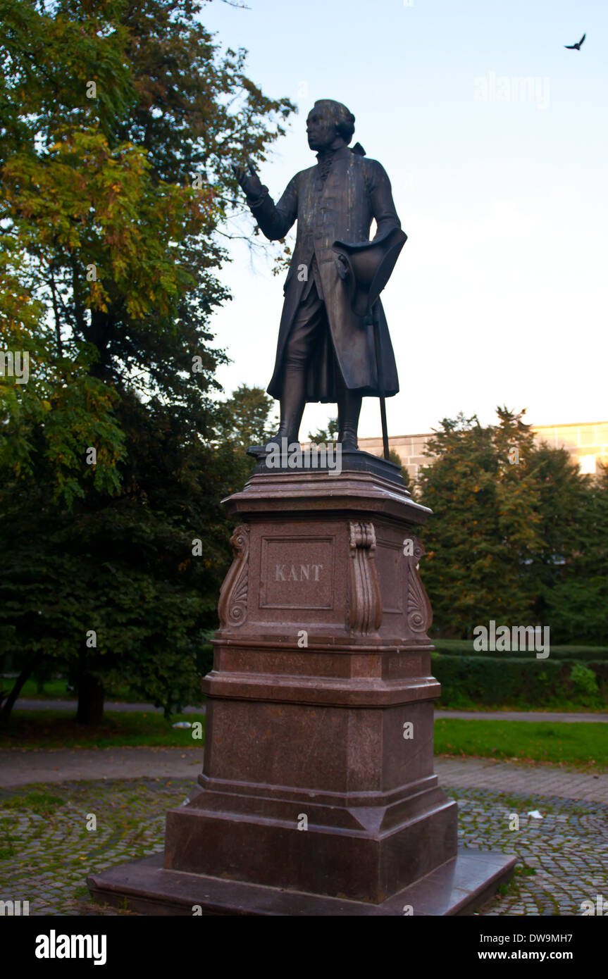 Statue of Immanuel Kant in Kaliningrad (Königsberg), Russia. High ...