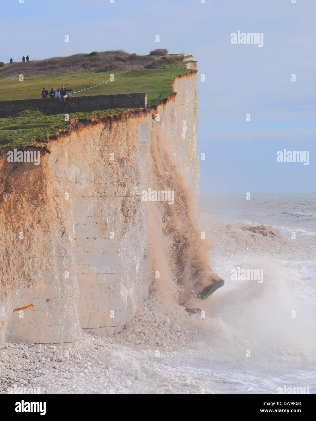 Chalk cliff erosion crack hi-res stock photography and images - Alamy