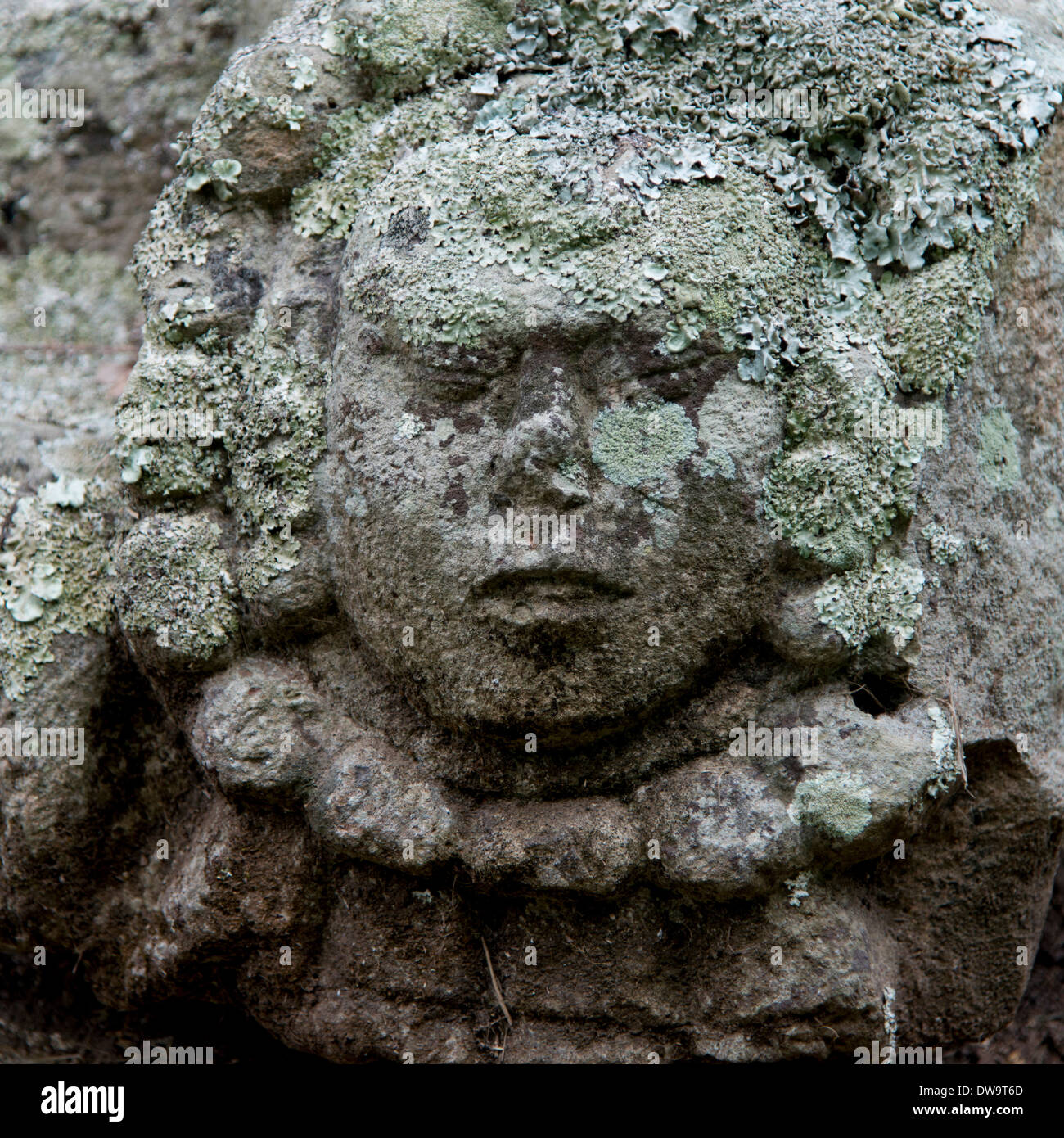 Detail of a sculpture Copan Copan Ruinas Copan Department Honduras ...