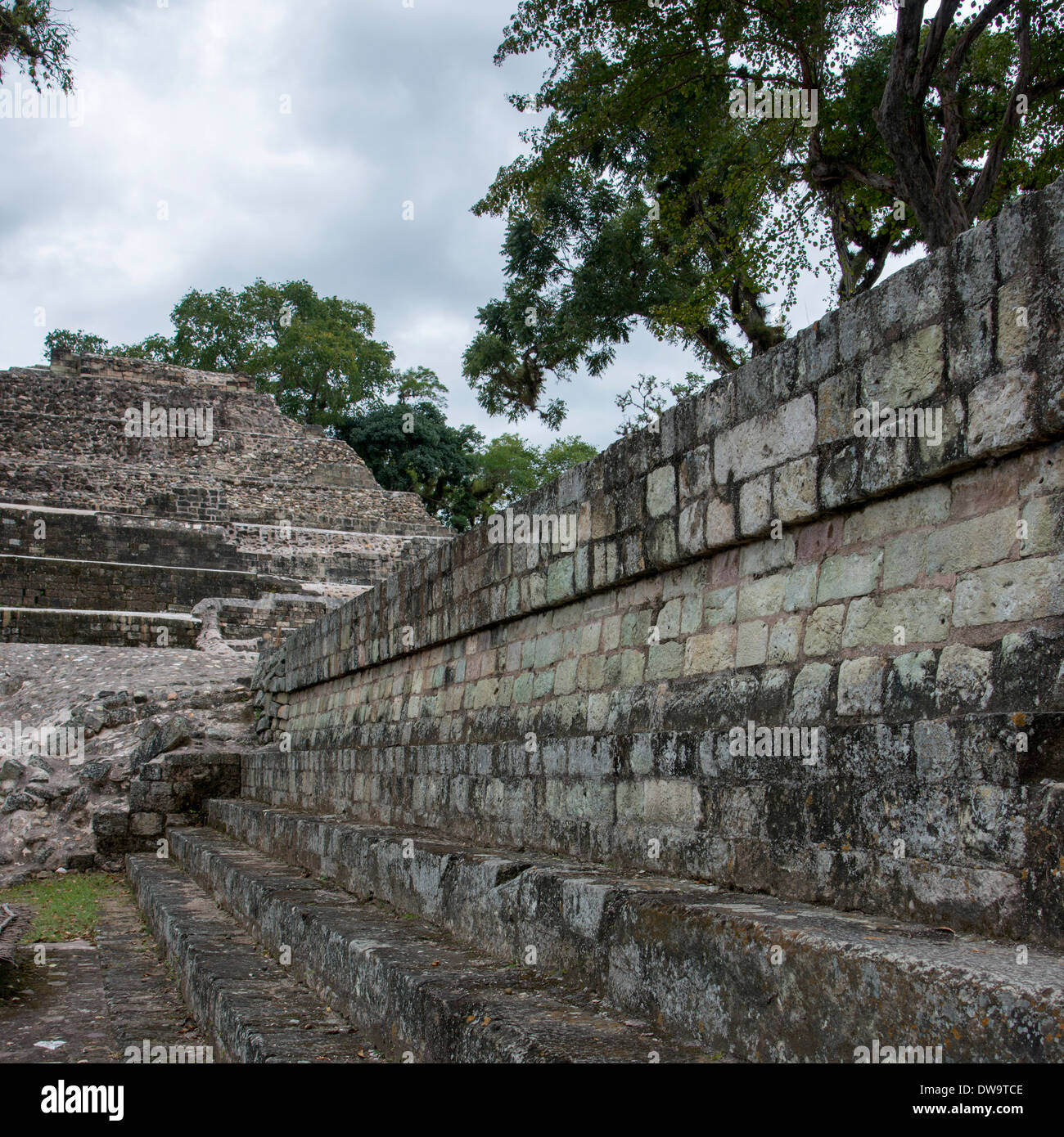 Mayan ruins at an archaeological site Copan Copan Ruinas Honduras Stock ...