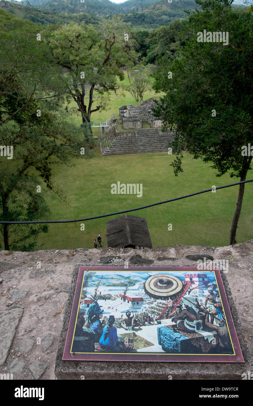Ruins at an archaeological site Copan Copan Ruinas Copan Department ...