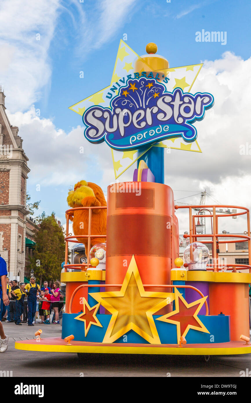 SuperStar Parade float at Universal Studios theme park in Orlando ...