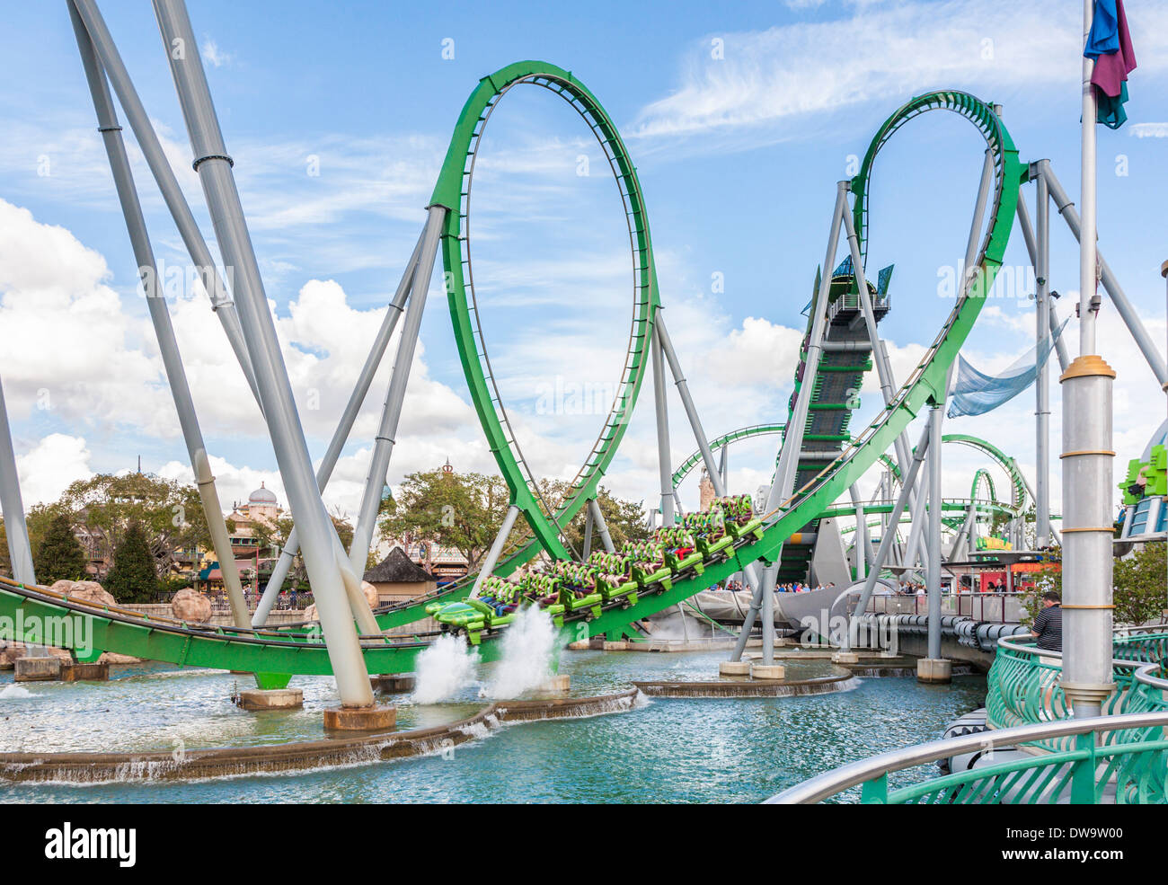 Incredible hulk roller coaster universal High Resolution Stock ...