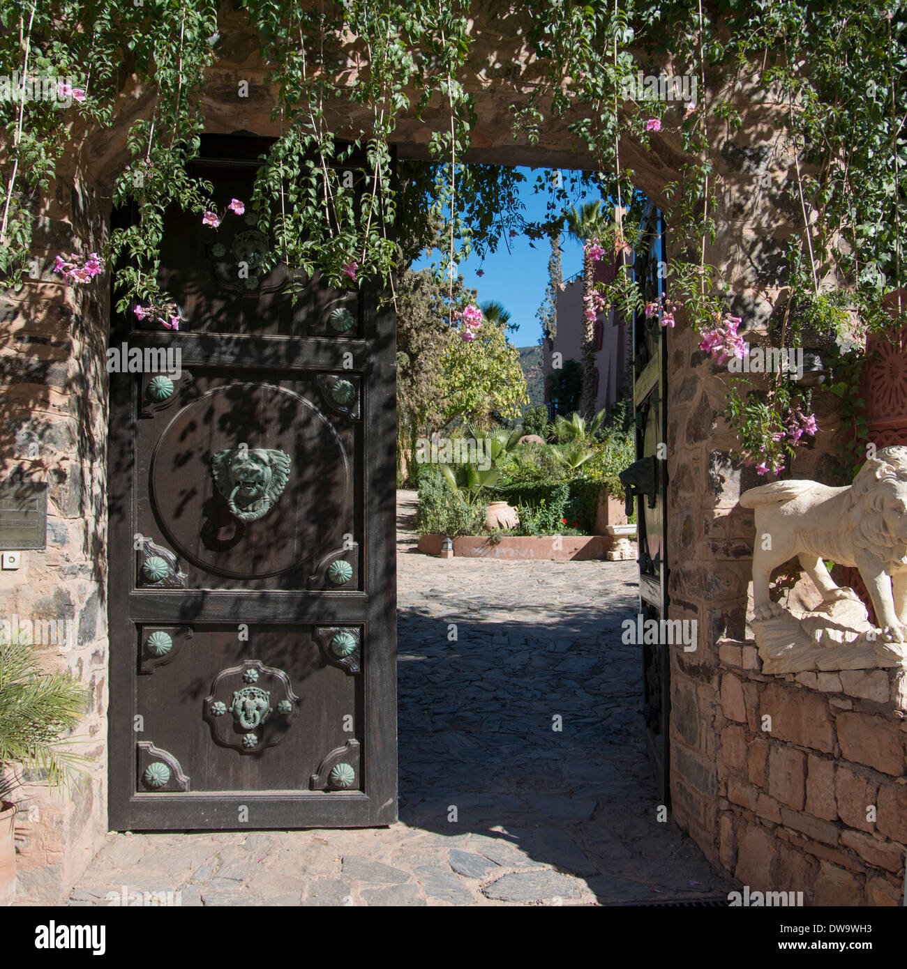 Entrance to the Kasbah Tamadot, Asni, Morocco Stock Photo - Alamy
