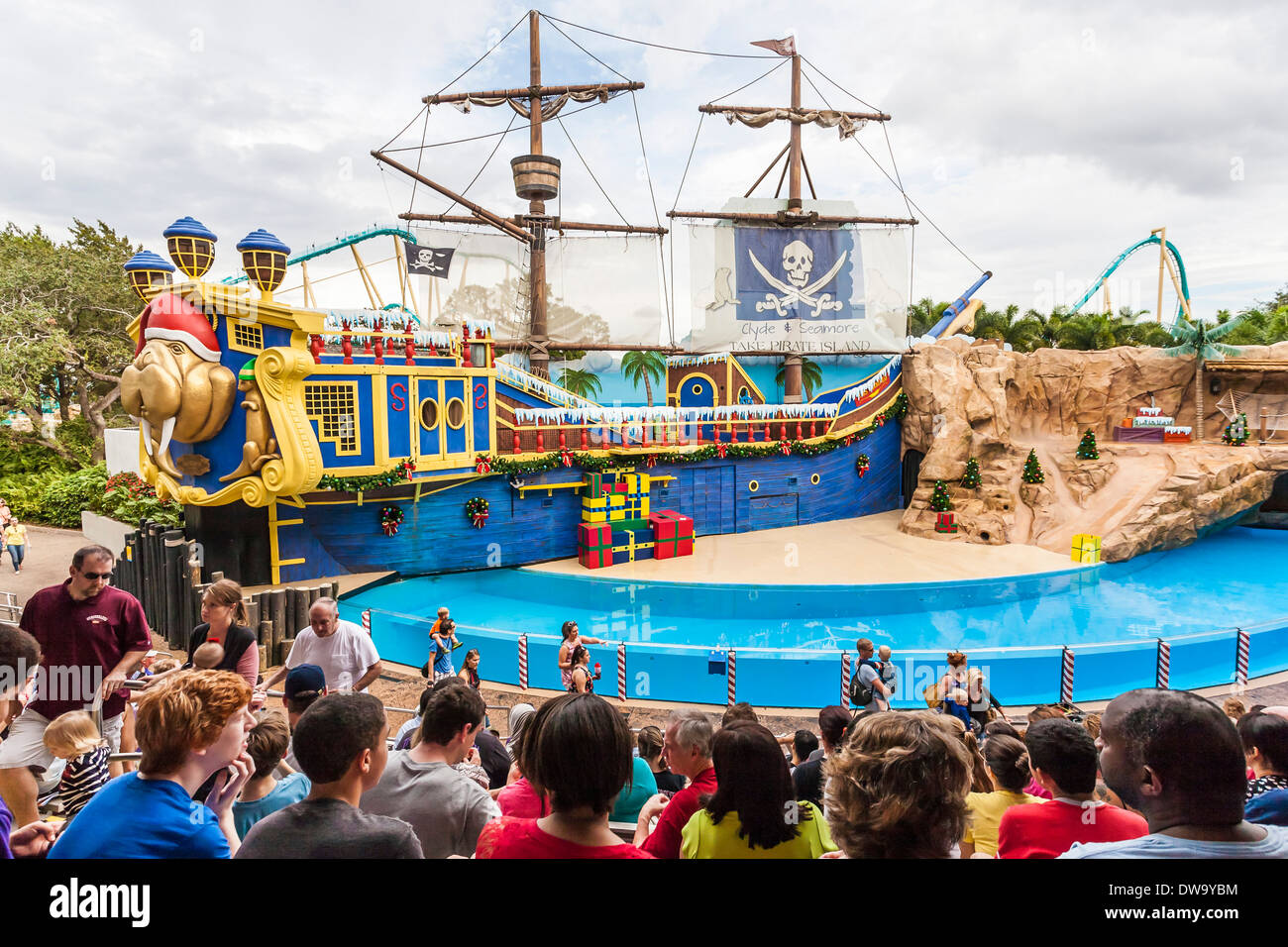 Pirate Ship Show Set At The Clyde And Seamore Show In Seaworld Orlando
