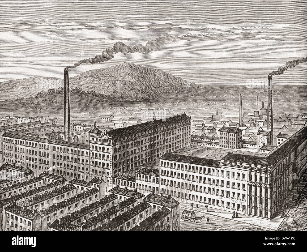 York Street Mill, Belfast, Northern Ireland c.1880 Stock Photo - Alamy