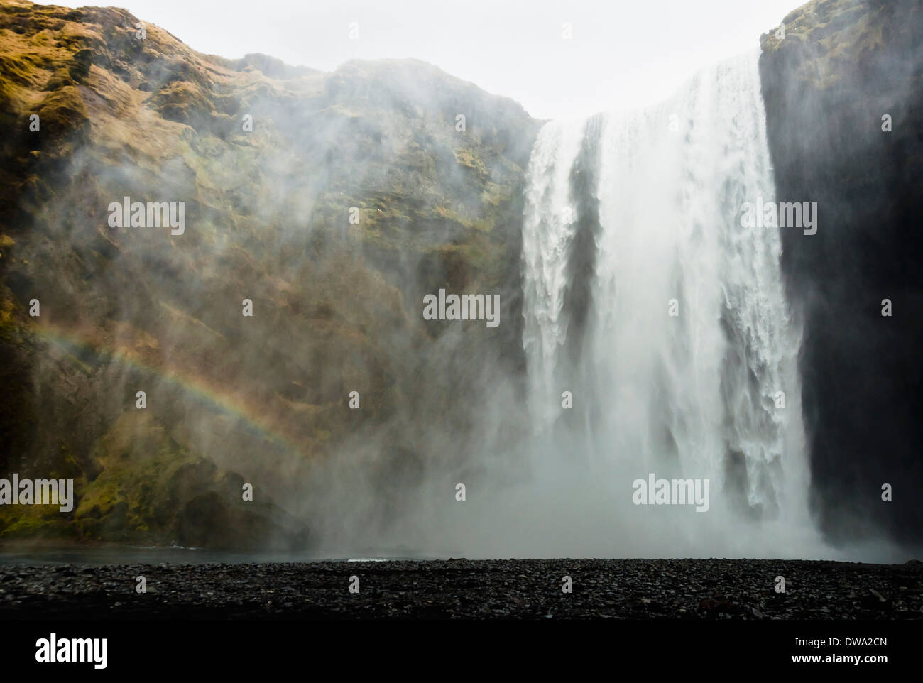 Skogafoss waterfall, Skogar, Iceland Stock Photo - Alamy