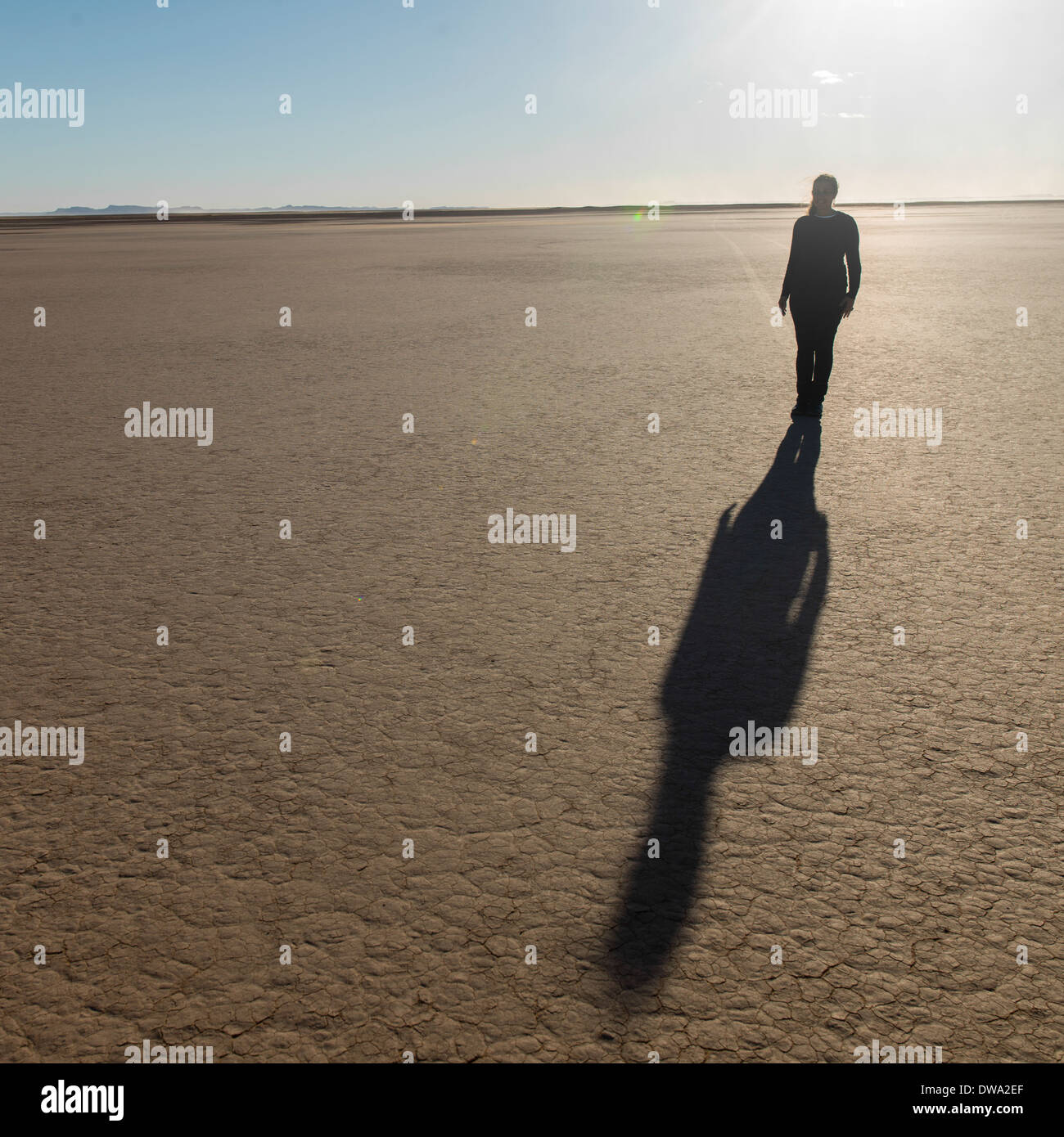 Shadow woman sand dunes sahara desert hi-res stock photography and ...