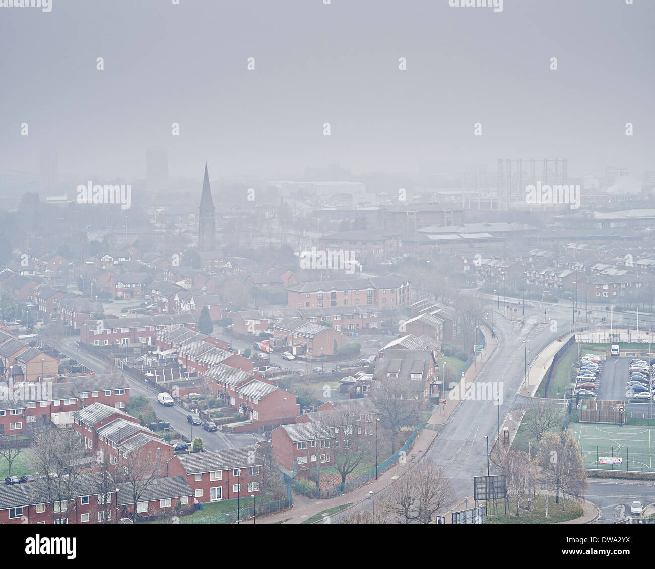 Elevated view of suburban housing hi-res stock photography and images ...