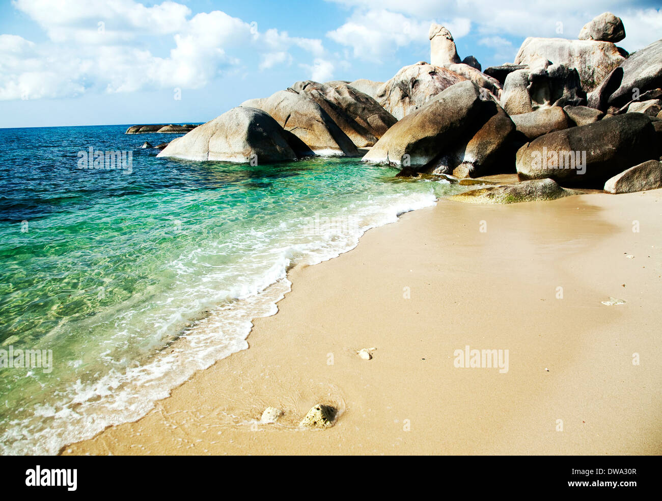 Grandfather rock and Grand mother rock, Lamai beach, Koh Samui Stock ...