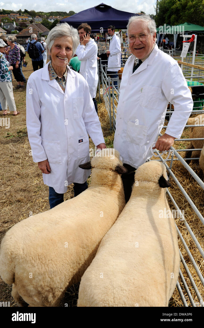 Prize-winning sheep at Melplash Agricultural Show, Bridport, Dorset ...