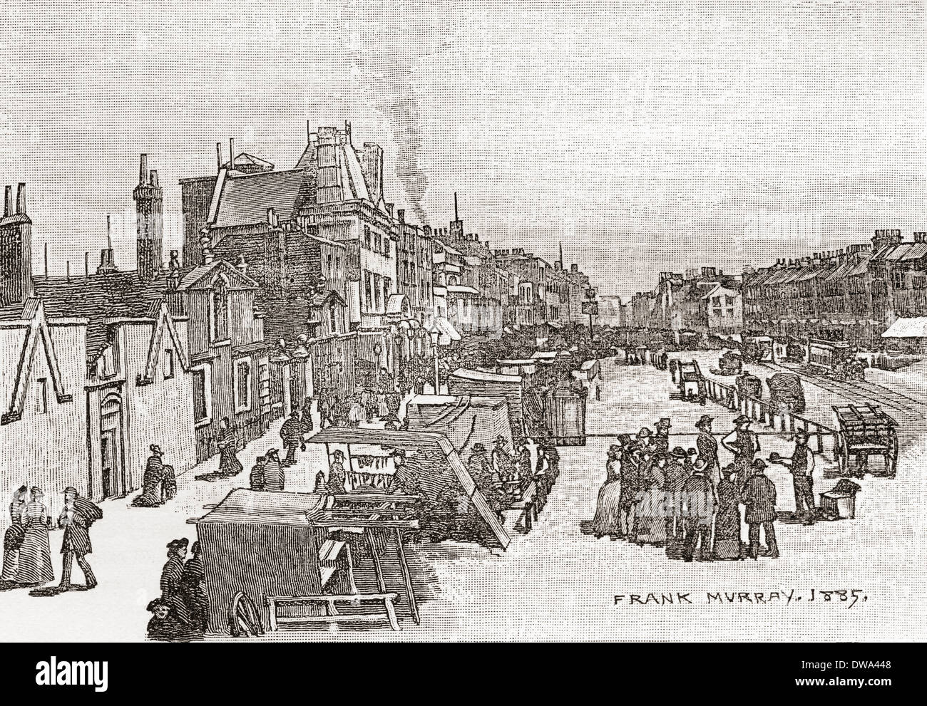Whitechapel Road, London, England in the 19th century. From Cities of ...
