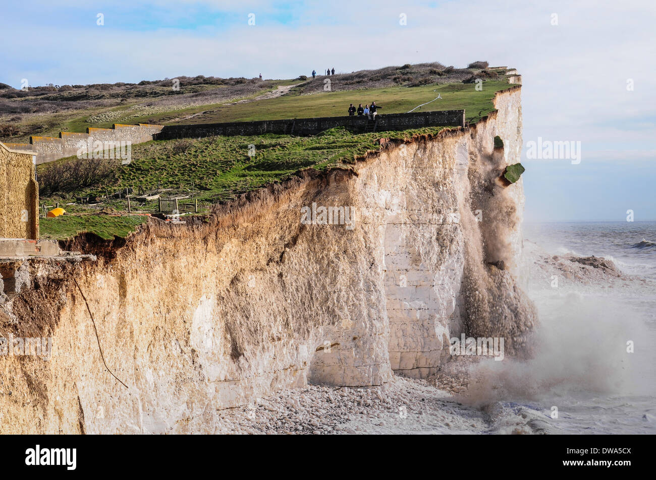 Chalk cliff erosion crack hi-res stock photography and images - Alamy