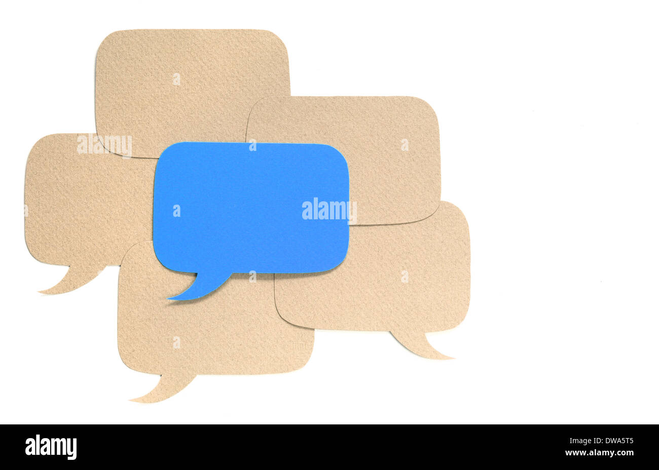 Different opinion concept, paper dialog boxes over white Stock Photo ... Different opinion concept, paper dialog boxes over white Stock Photo ...