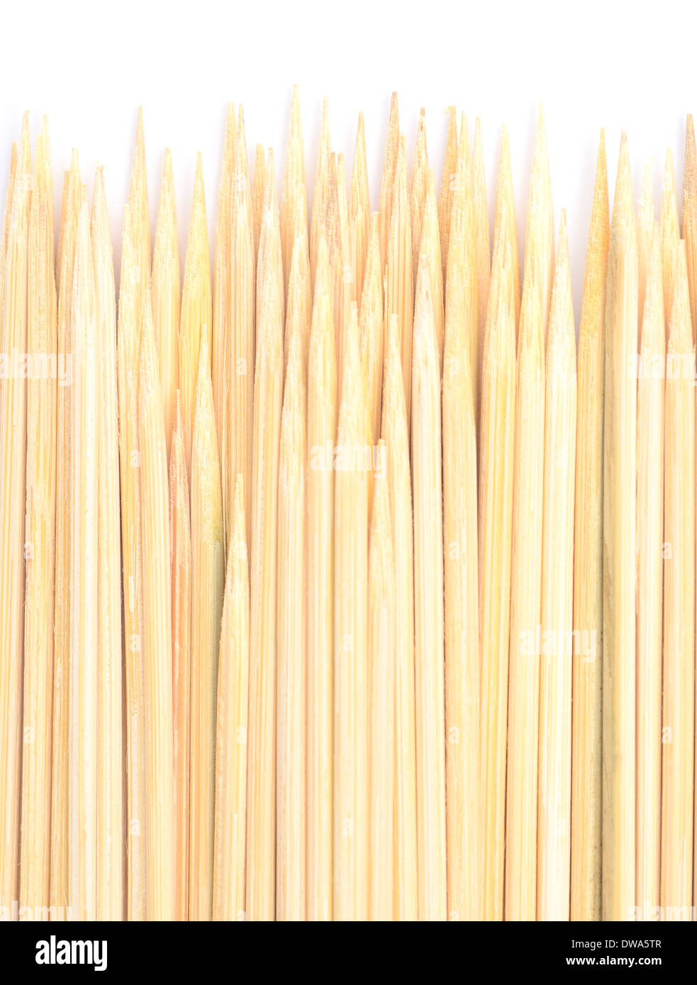 wooden sticks on white background Stock Photo - Alamy
