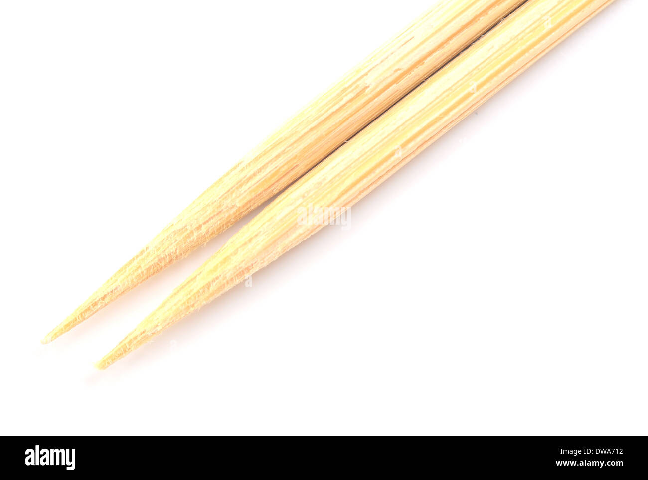 two sticks isolated on white Stock Photo - Alamy