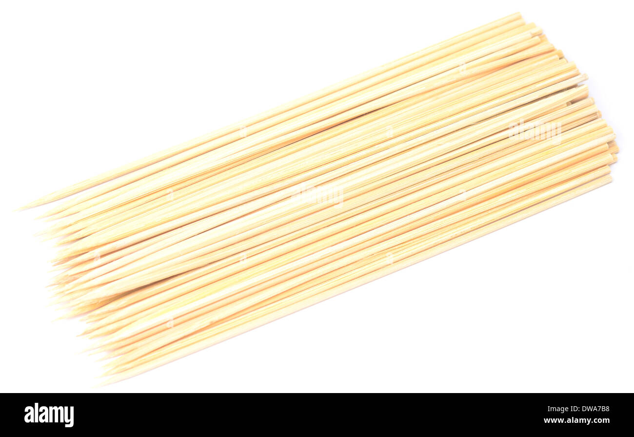 wooden sticks isolated on white background Stock Photo - Alamy