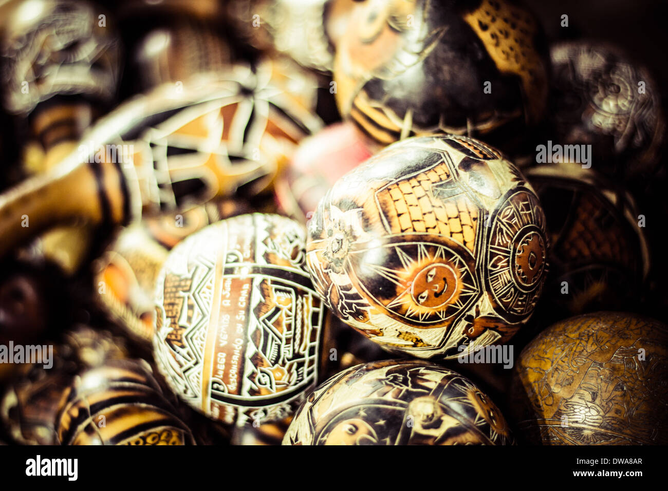 Generic fabric with traditional Peruvian design elements, Sacred Valley ...