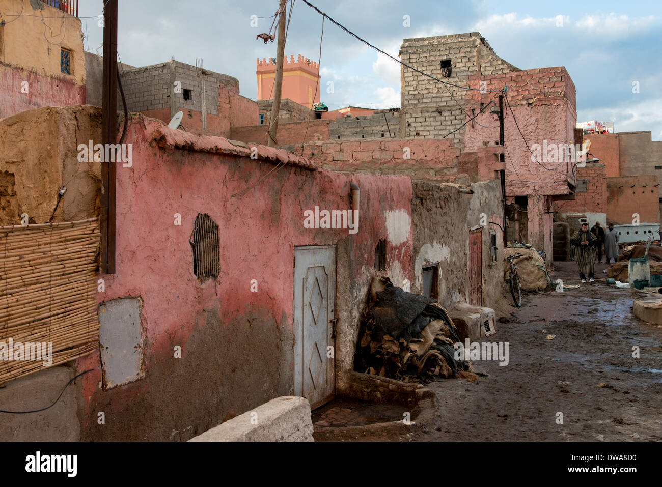 Traditional tannery in medina of Marrakesh, Morocco Stock Photo - Alamy