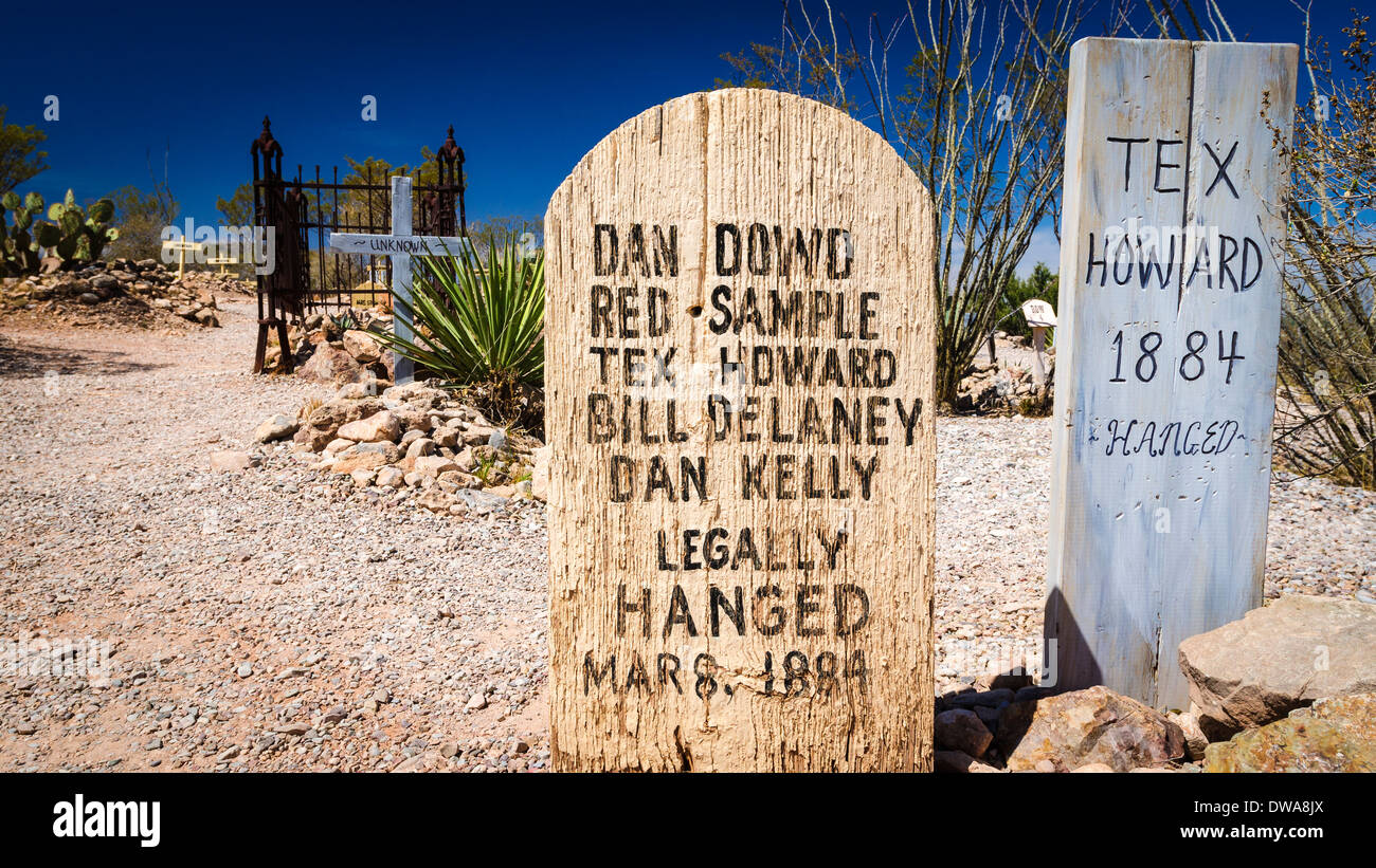 Graves at boothill graveyard hi-res stock photography and images - Alamy