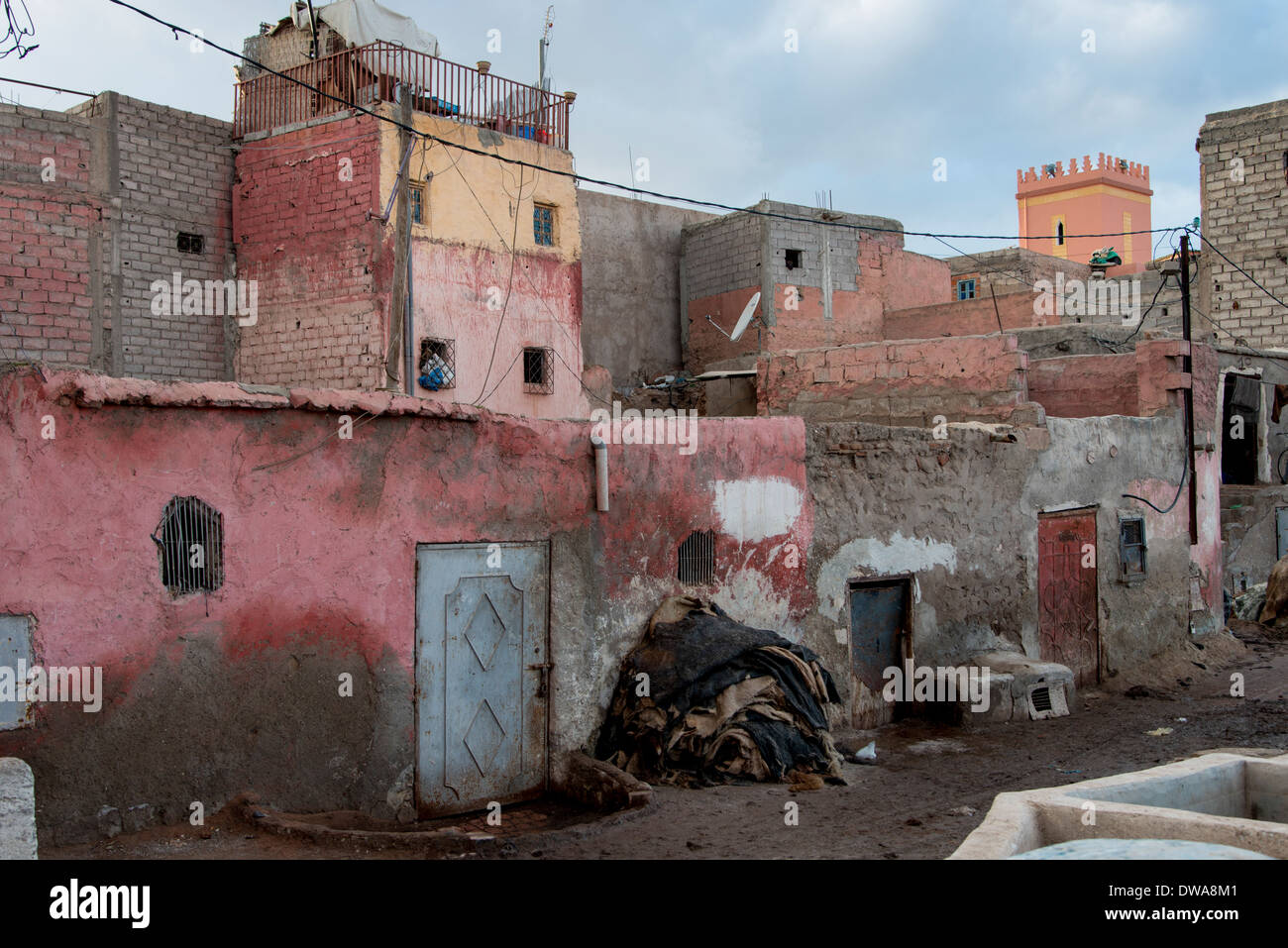Traditional tannery in medina of Marrakesh, Morocco Stock Photo - Alamy