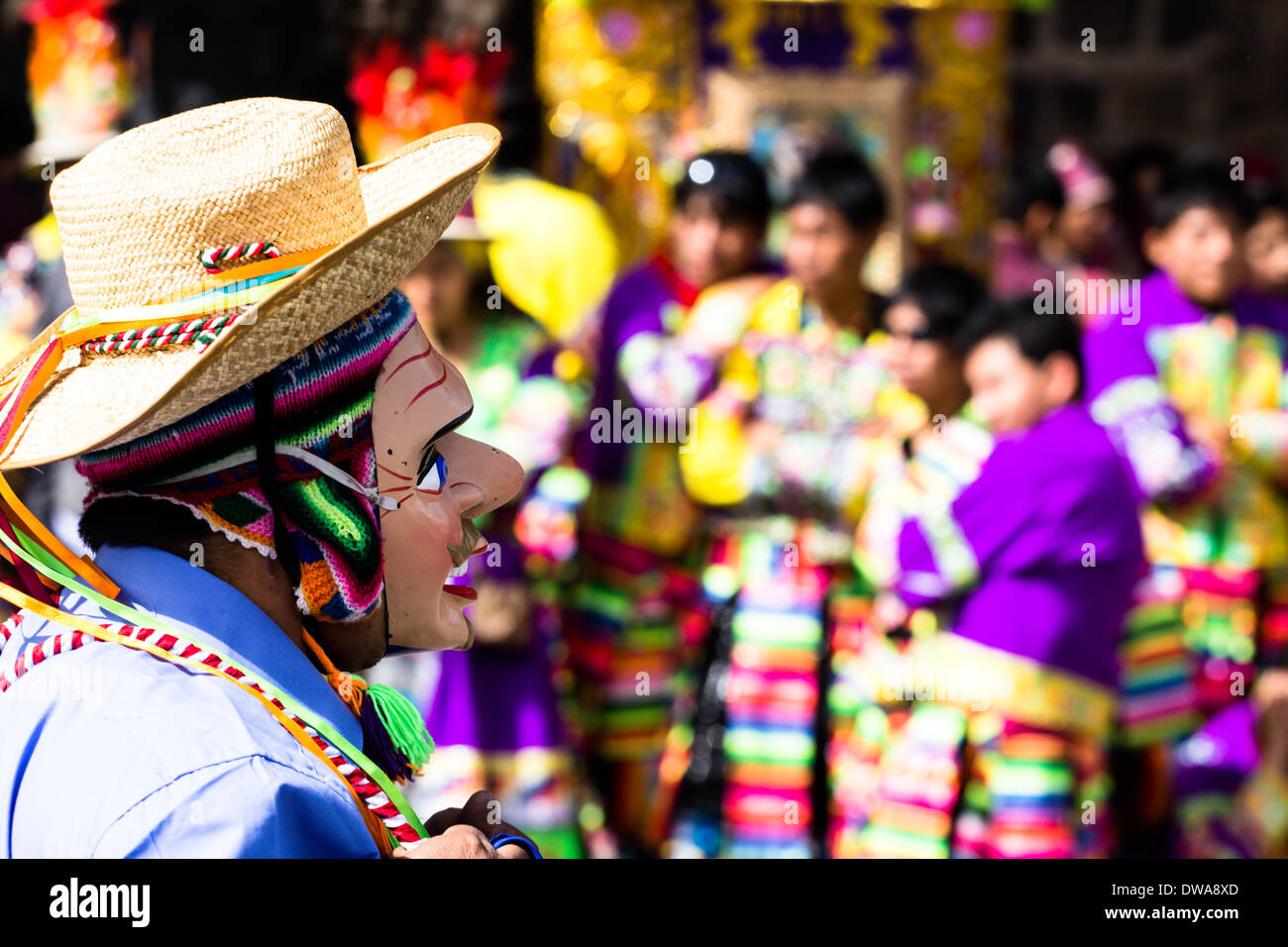 Peruvian dancers at the parade in Cusco Stock Photo - Alamy