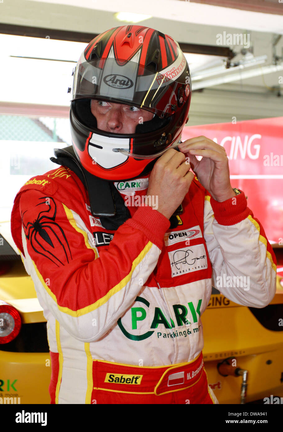 Portrait of polish racing driver Stanislaw Broniszewski during GT Open ...
