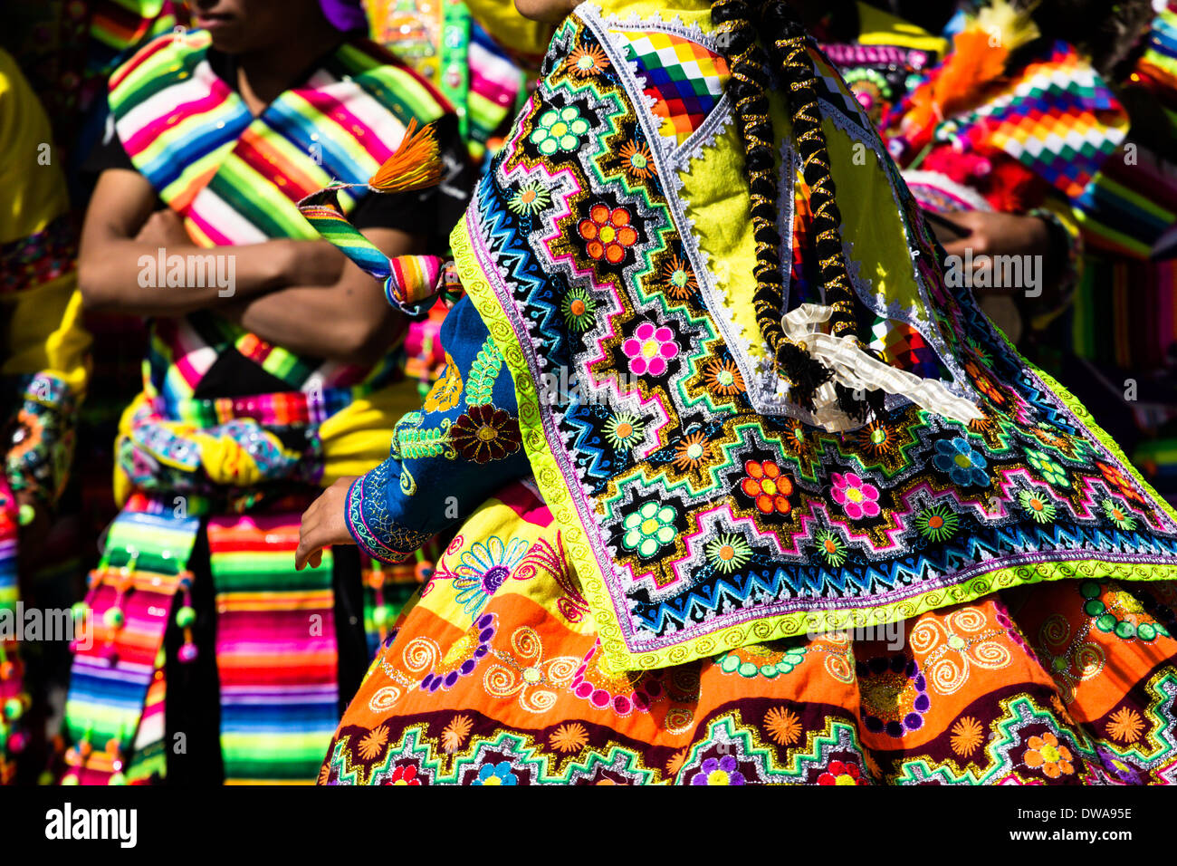 Peruvian dancers at the parade in Cusco Stock Photo - Alamy