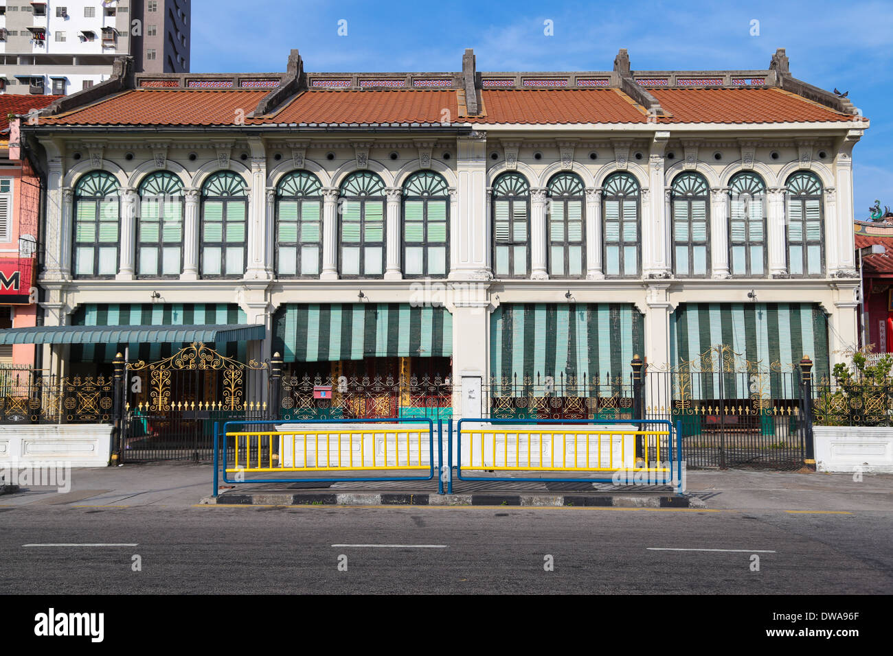 A refurbished vintage building along Jalan Burma, Penang Malaysia Stock ...