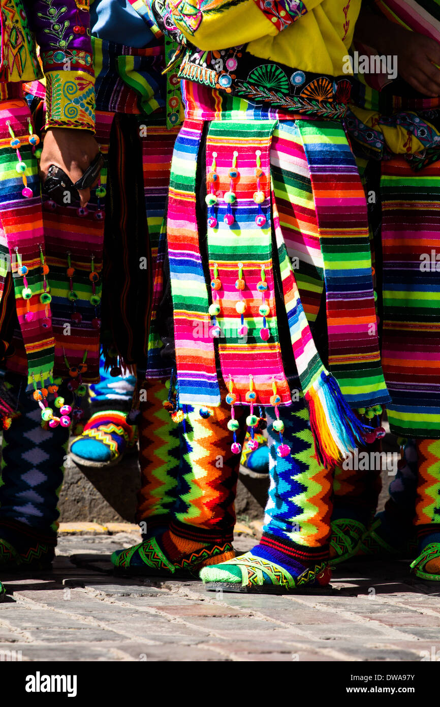 Peruvian dancers at the parade in Cusco Stock Photo - Alamy
