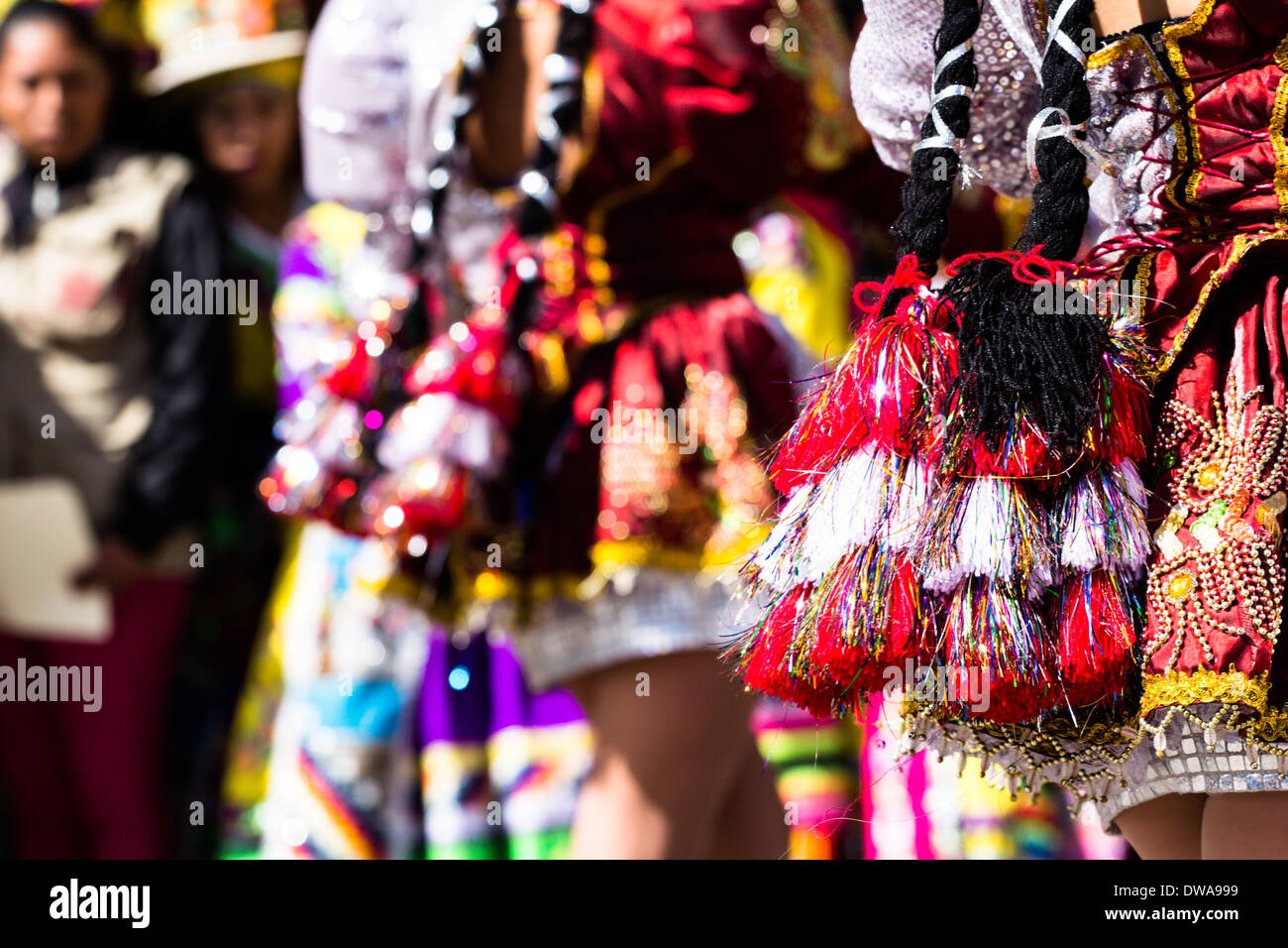 Peruvian dancers at the parade in Cusco Stock Photo - Alamy