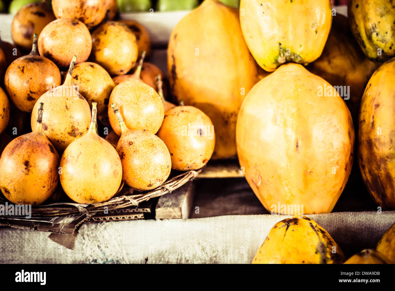 Colorful Vegetables and Fruits , marketplace Peru Stock Photo - Alamy