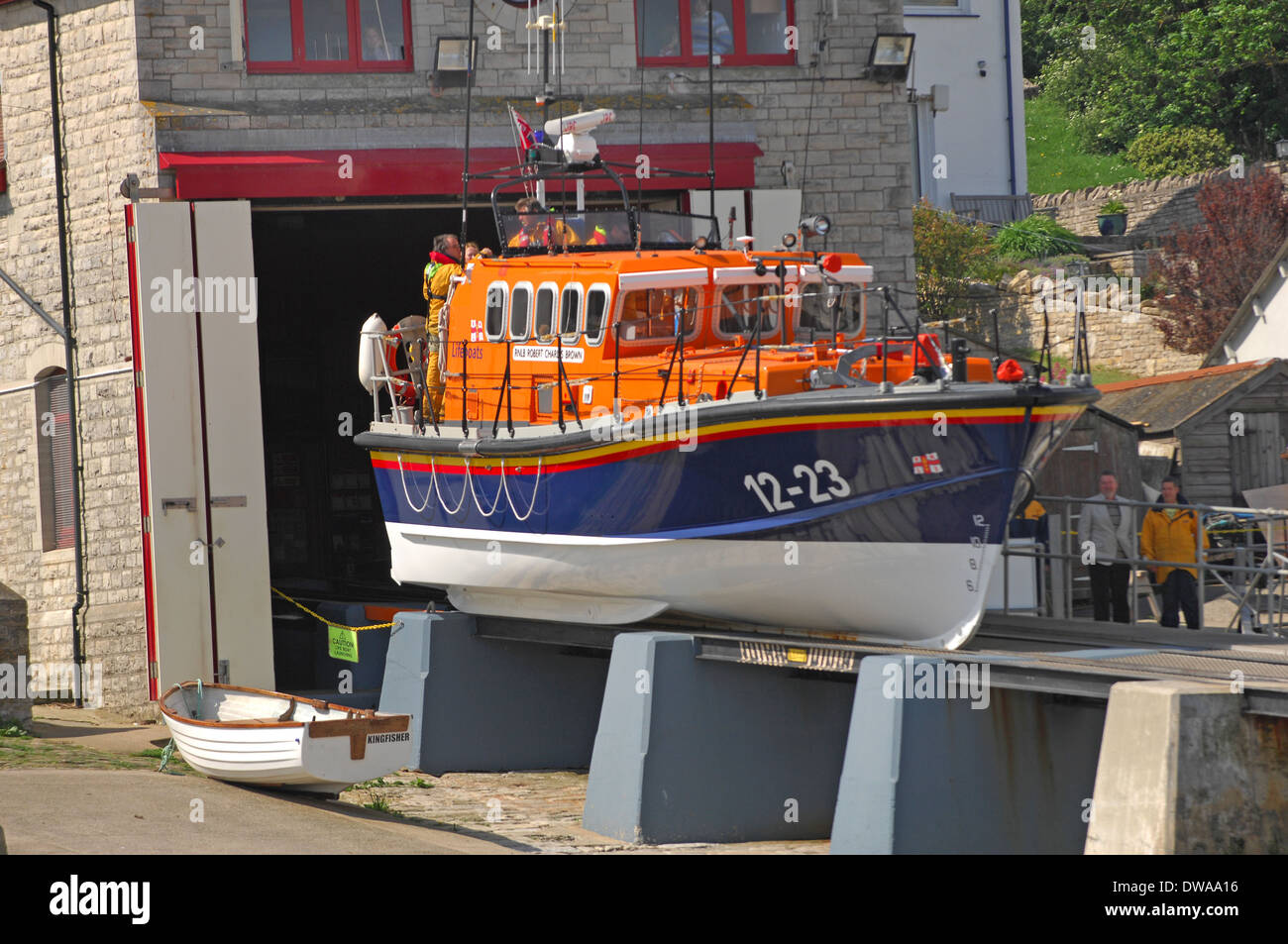 Swanage RNLI Lifeboat Station in Dorset,with inshore and offshore ...