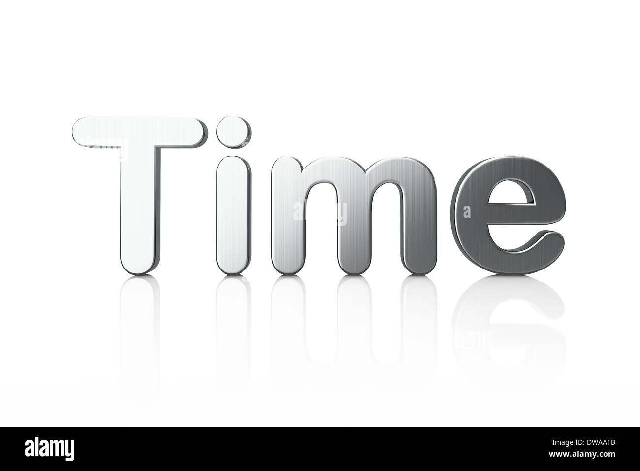 Timeline concept: 3d word Time Stock Photo - Alamy