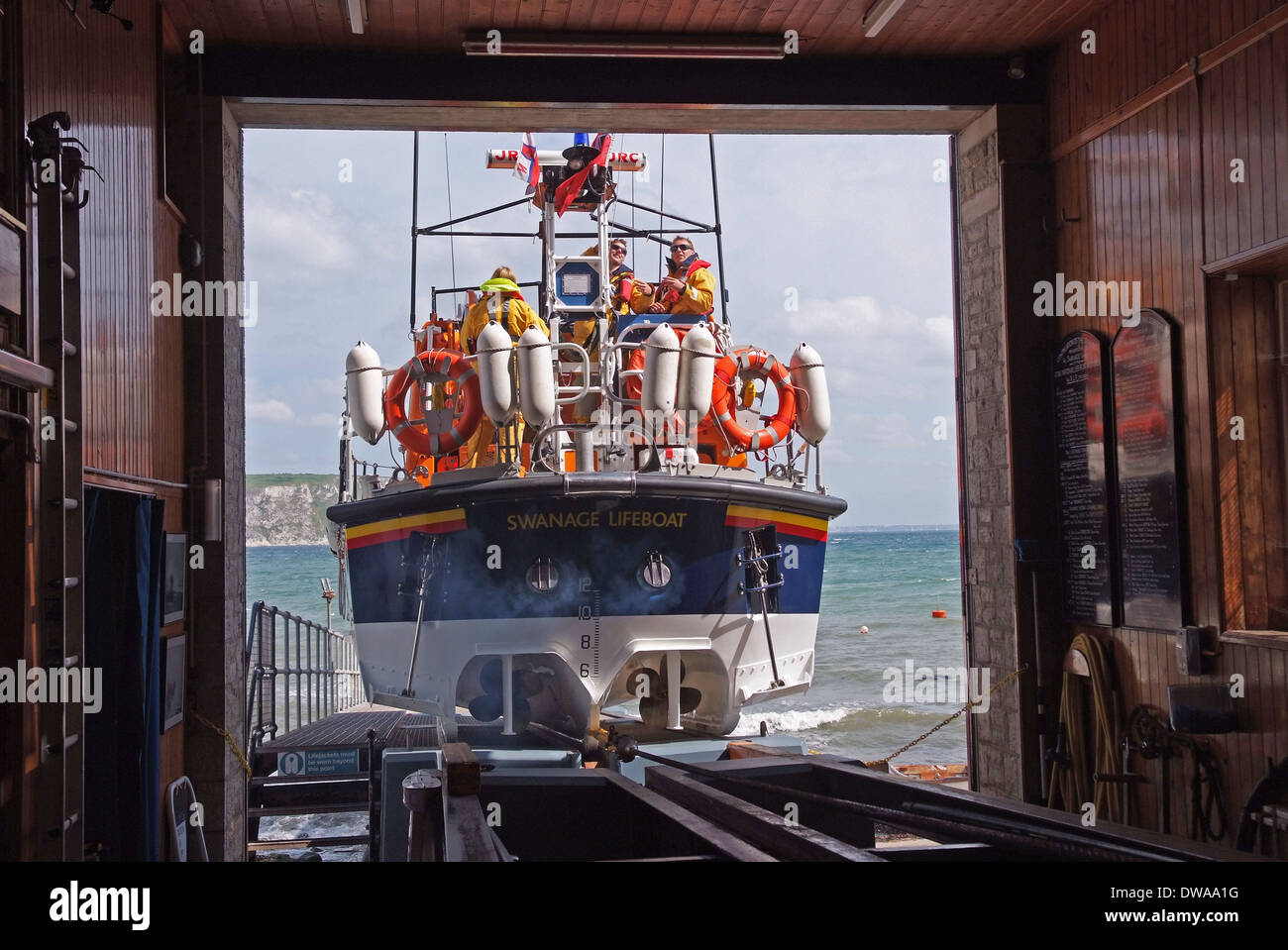 Swanage RNLI Lifeboat Station in Dorset,with inshore and offshore ...
