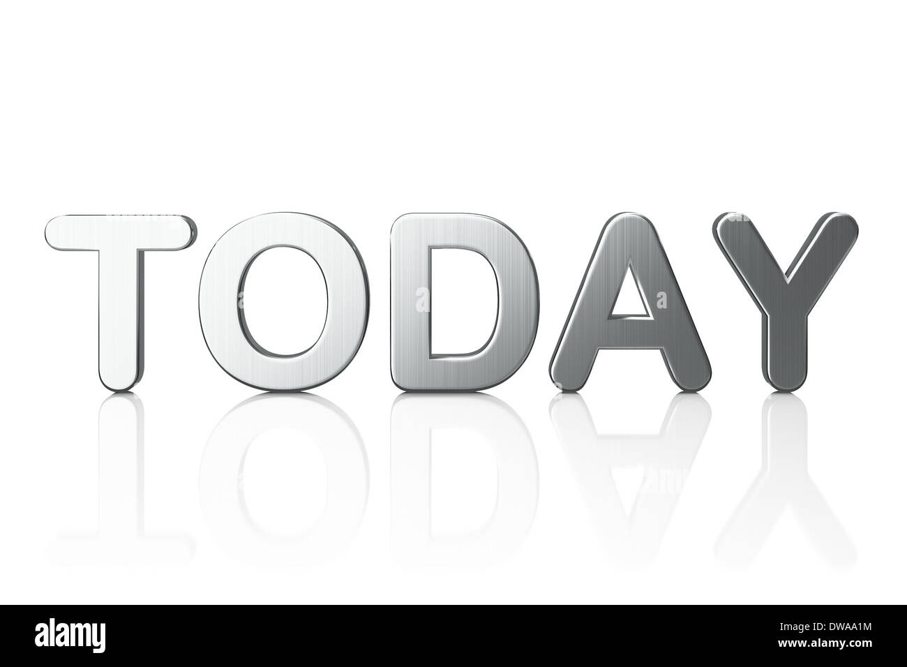 Timeline concept: 3d word Today Stock Photo - Alamy