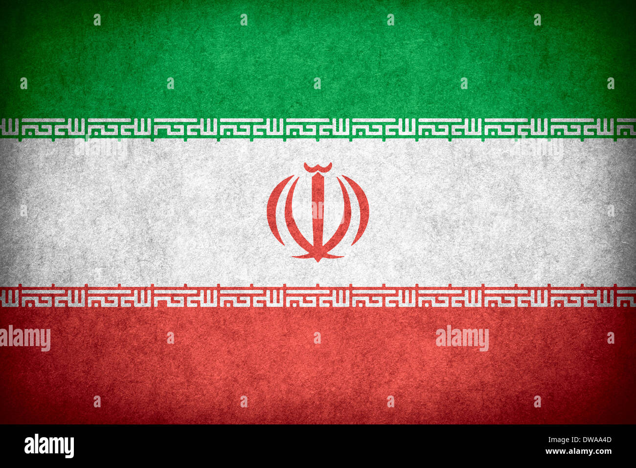 flag of Iran or Iranian banner on paper rough pattern texture Stock ...