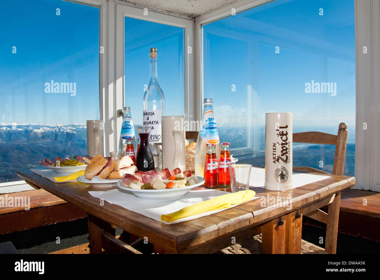 Italy, Recoaro Mille, Gingerino refuge Stock Photo - Alamy
